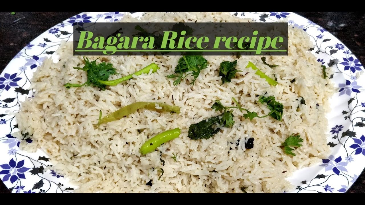 BAGARA RICE | SPECIAL RECIPE | HYDERBADI LAZZATIEN - YouTube