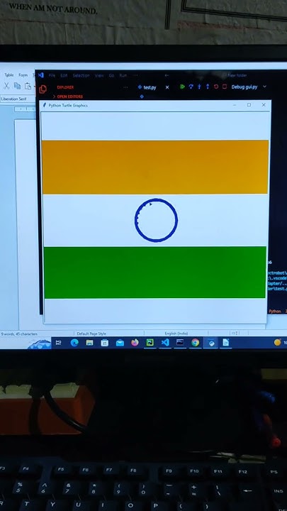How To Create Indian 🇮🇳 Flag With Python Coding Youtube