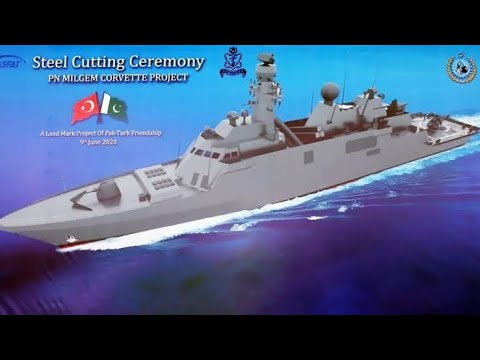 TURKISH SHIP PNS BABAR JOINS PAKISTAN NAVY - YouTube