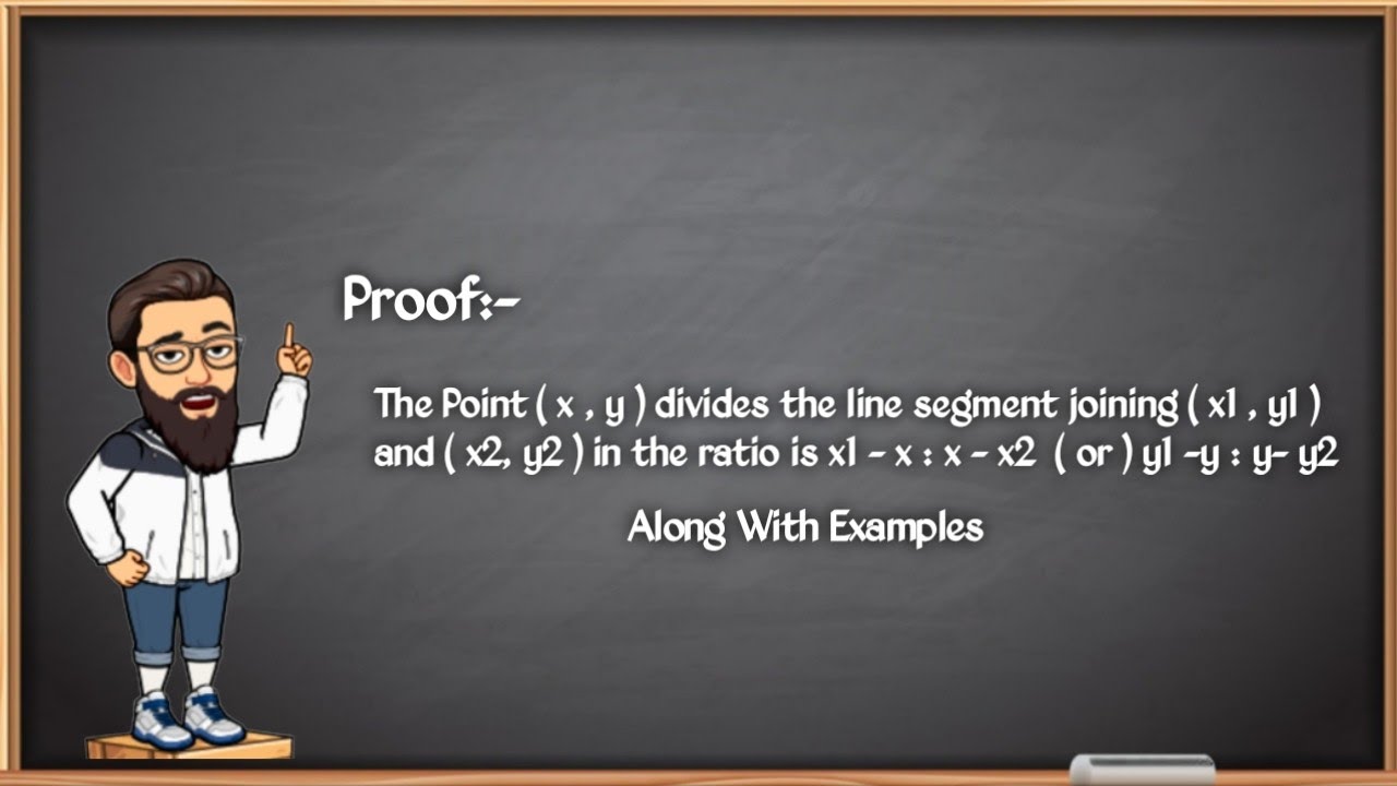 the line segment joining A ( x1, y1) & B( x2, y2 ) in the ratio x1-x:x ...