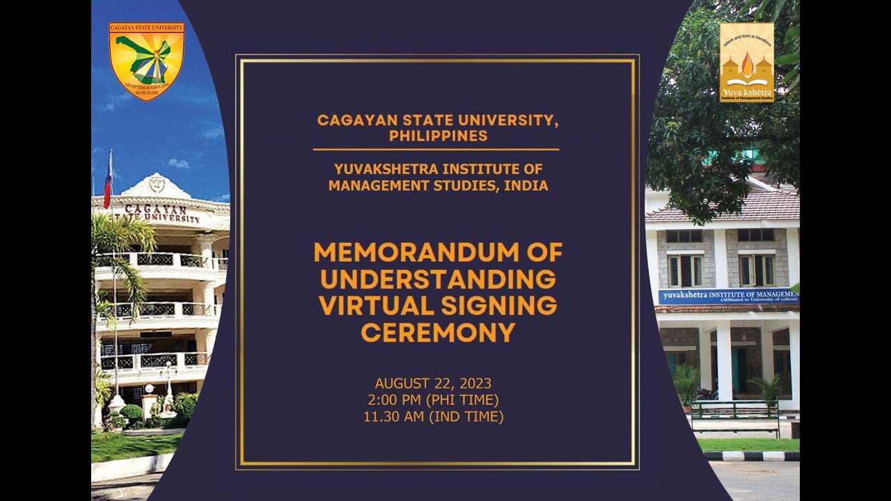 International-MoU-Virtual Signing Ceremony 22-08-2023 - YouTube