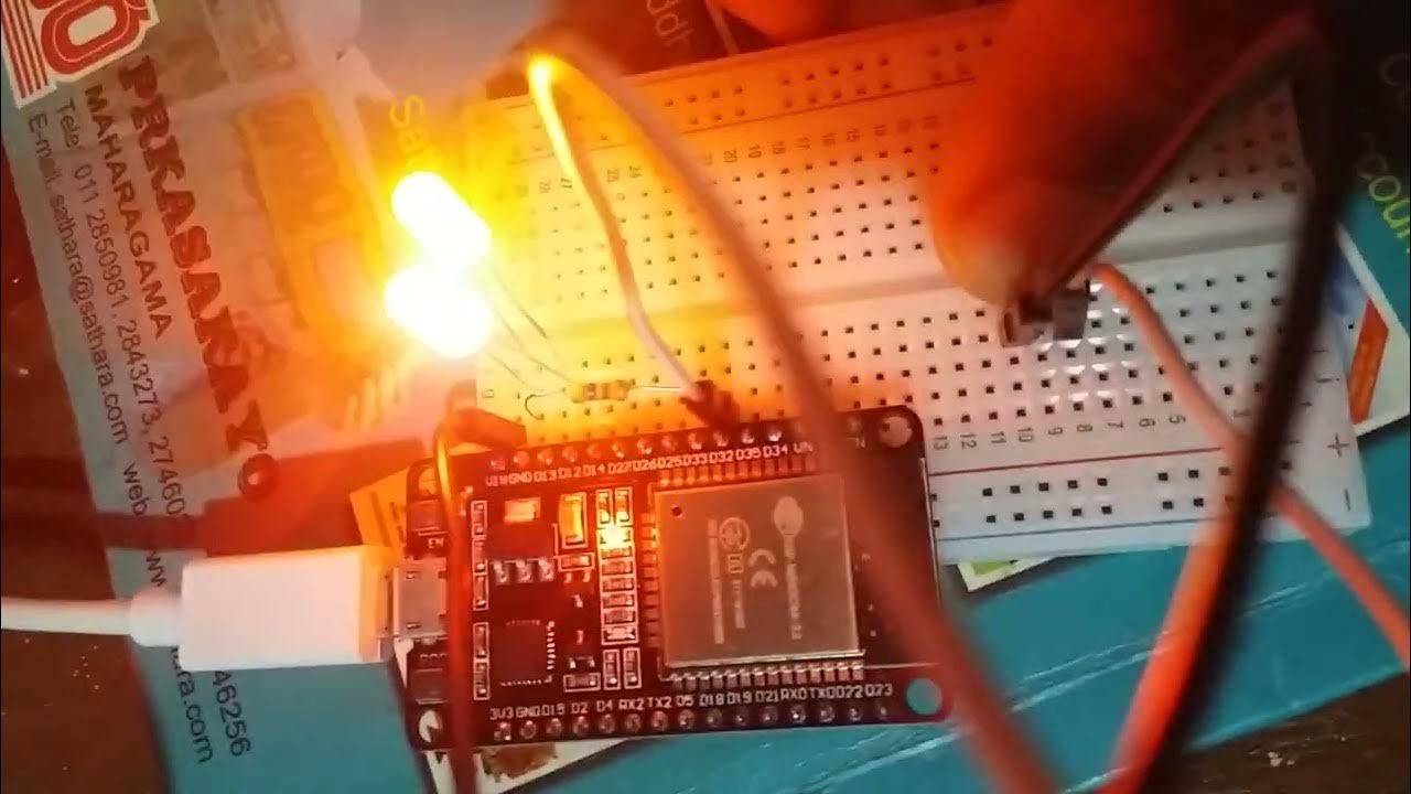 esp32 || made LED indicators in push button - YouTube
