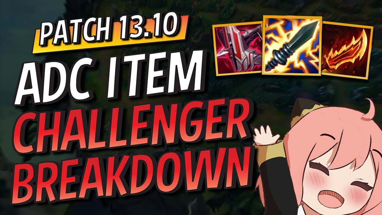 NEW S13 ADC ITEMS CHALLENGER BREAKDOWN - YouTube