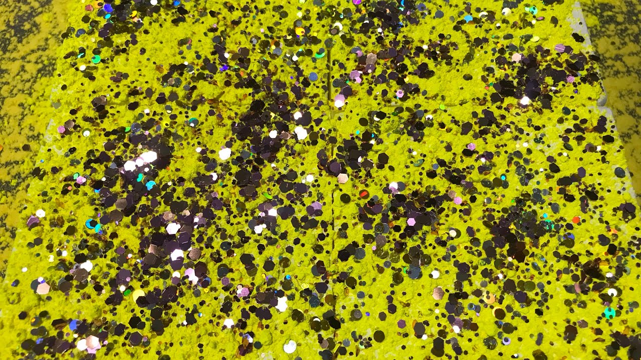 Neon Yellow Powder Fresh Chalk Crush | ASMR | Oddly Satisfying | Please ...