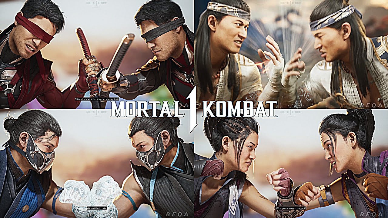 MK1 Characters meet their Clones Intro-Dialogues - YouTube