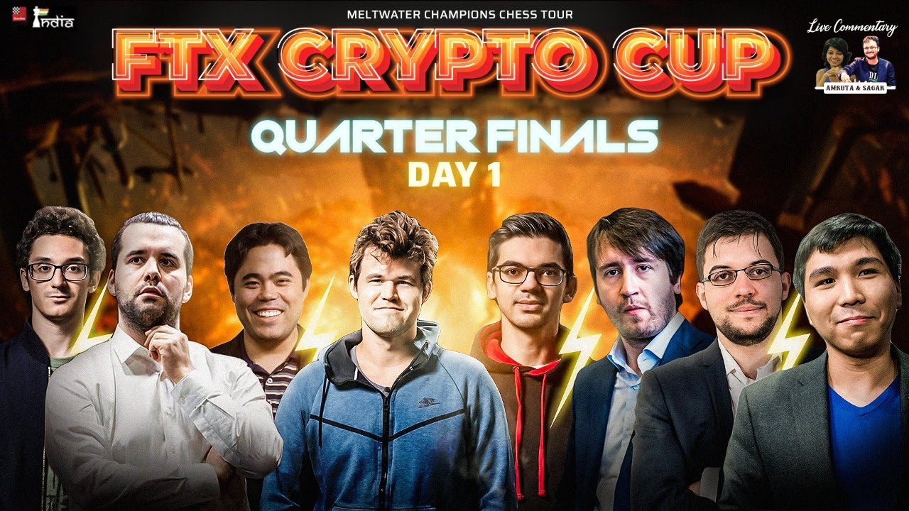 FTX Crypto Cup QF Day 1 | Anish vs Raja, Carlsen vs Nakamura, Fabi vs ...