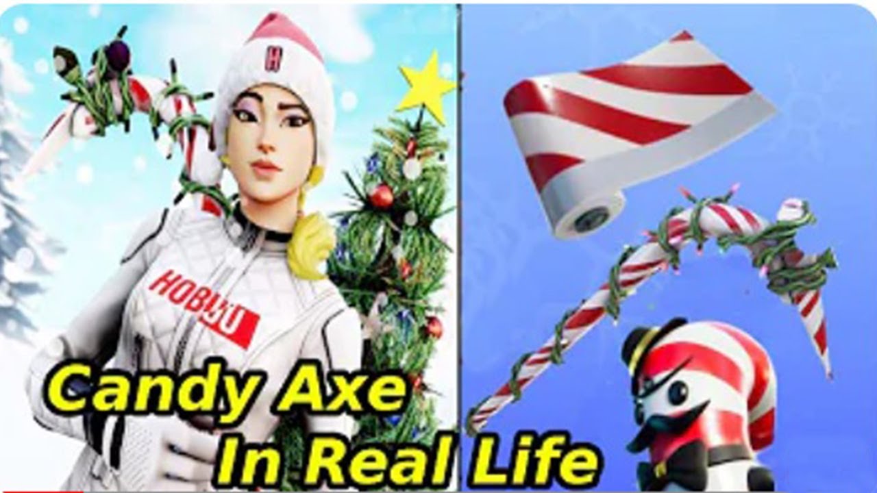 Real Life Candy Axe pickaxe - Making a Fortnite pickaxe In Real Life ...