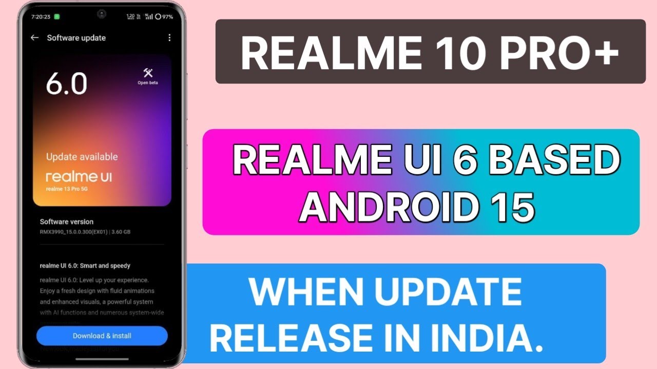 REALME 10 PRO+ ANDROID 15 REALME UI 6 UPDATE WHEN RELEASE IN INDIA ...