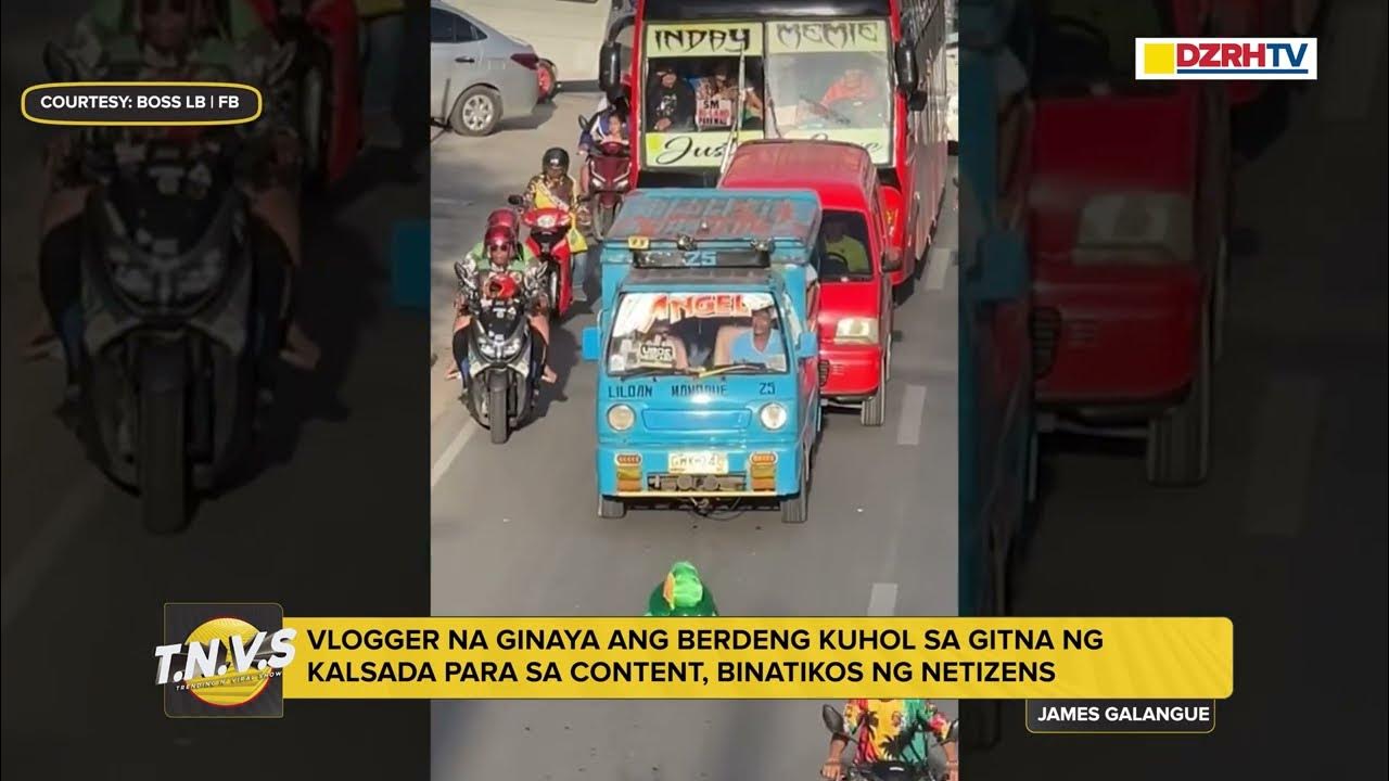 Vlogger na ginaya ang berdeng kuhol sa gitna ng kalsada para sa content, binatikos - YouTube