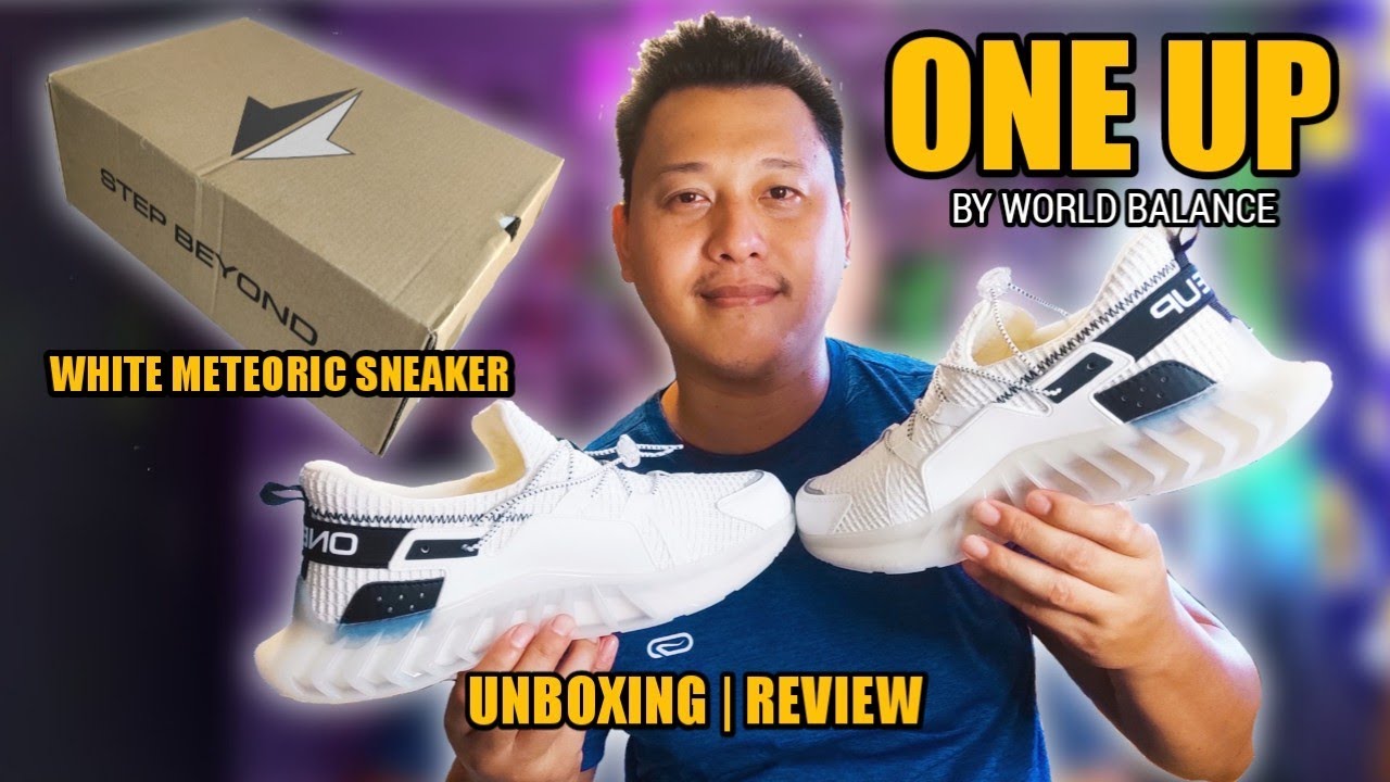 One Up White Meteoric Sneaker by World Balance | Unboxing | Review ...