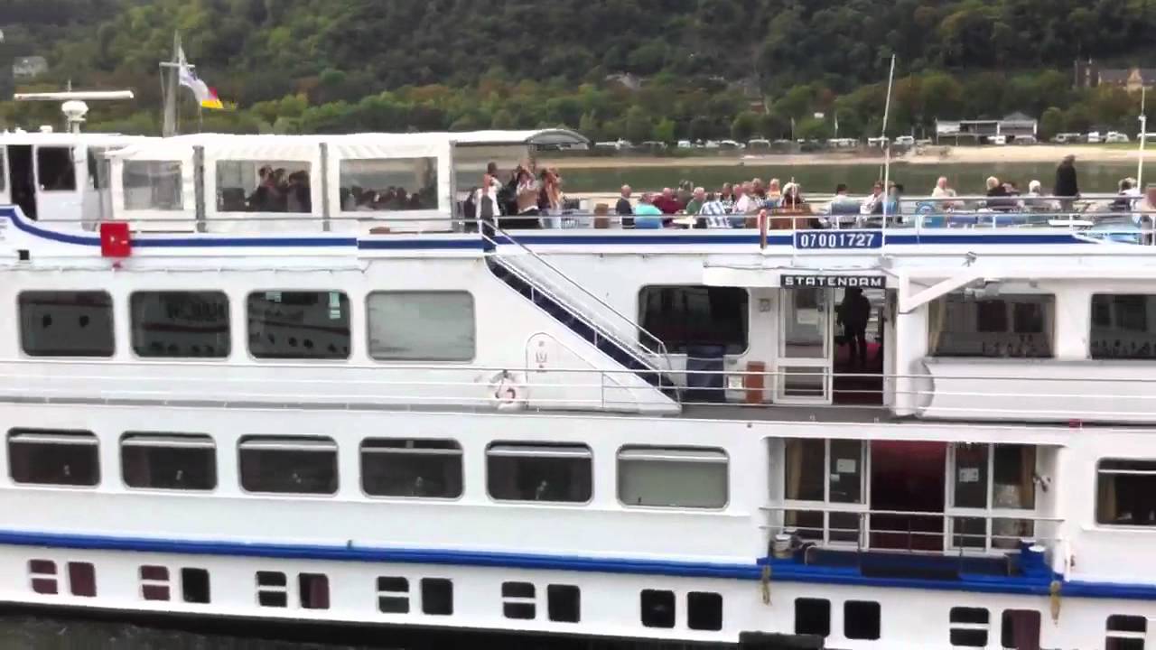 MS Statendam bei Assmanshausen - YouTube