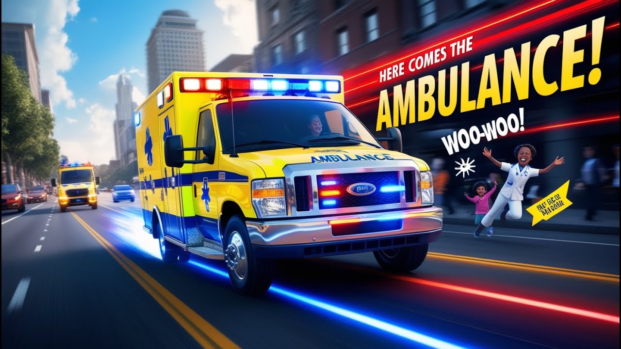 Here Comes the Ambulance! #kidssongs - YouTube