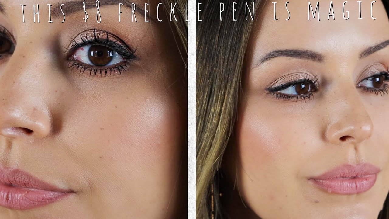 colourpop pen gives instant faux freckles | losinghair_notheart - YouTube