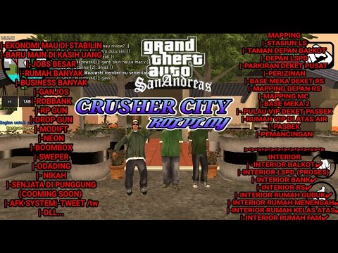 REVIEW SERVER GTA CRUSHER CITY RP (CCRP)|GTA SAMP - YouTube