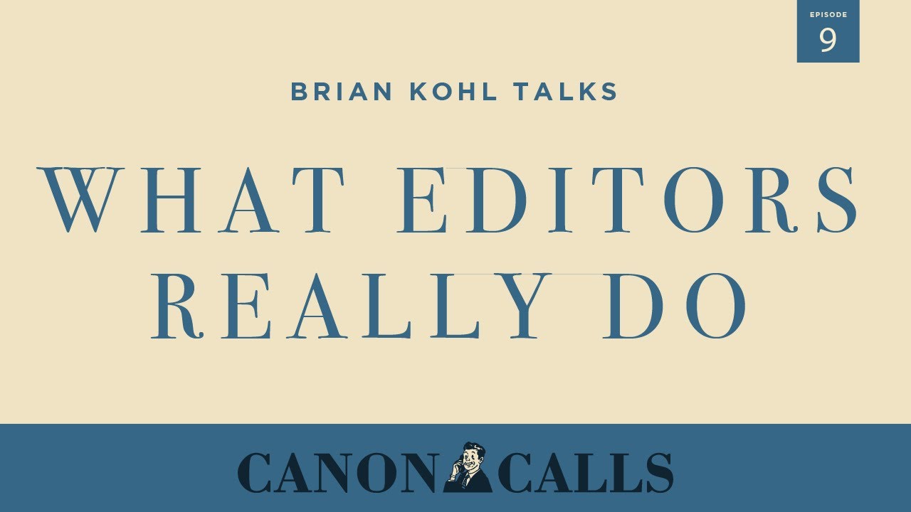 Brian Kohl / What Editors Really Do - YouTube