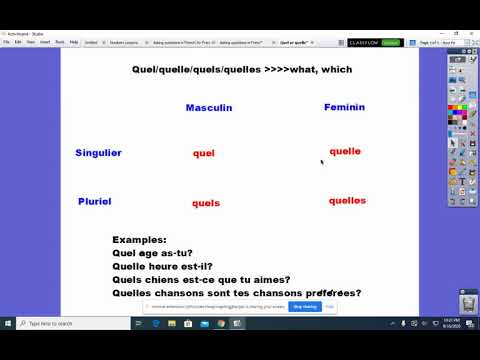 Quel/quelle/quels/quelles - YouTube