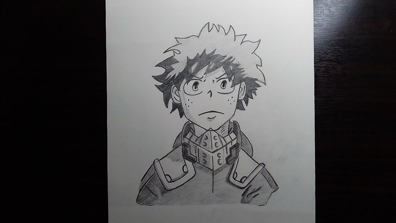 Drawing Izuku Midoriya Easy Tutorial | How to Draw ( Deku ) Step by ...