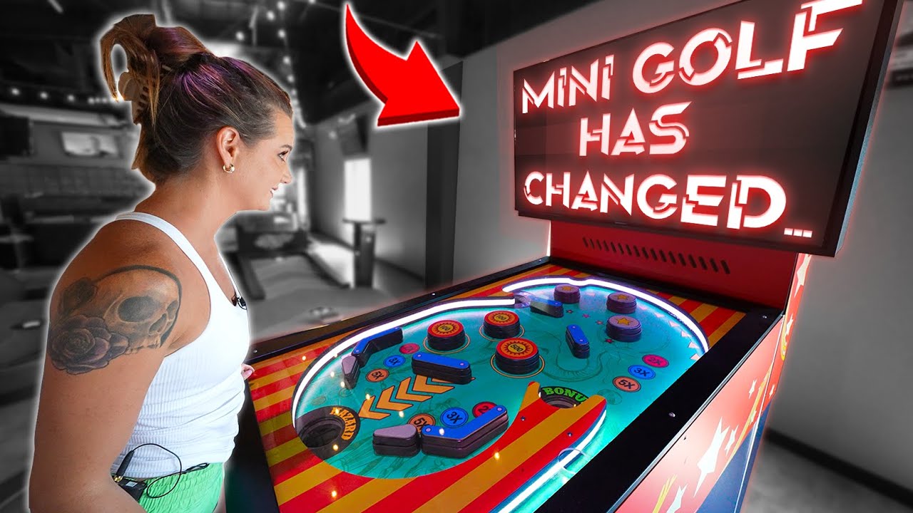 Crazy HIGH TECH Futuristic Mini Golf Course! - Never Seen Before! - YouTube