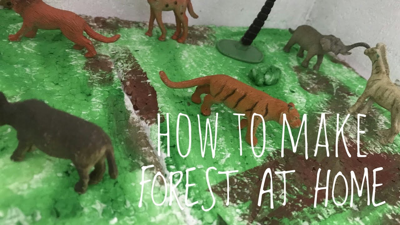 HOW TO MAKE FOREST AT HOME - YouTube