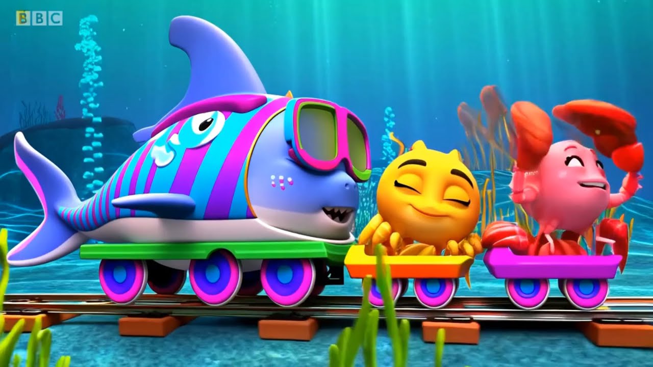 Toot-Toot! The Shark Train Fun, Shark Train Song! - Lulola Baby ...
