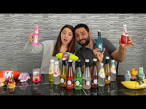 İLGİNÇ ÜRÜNLERİ YEDİK! DEĞİŞİK İÇECEKLERİ TATTIK! BABAKIZ