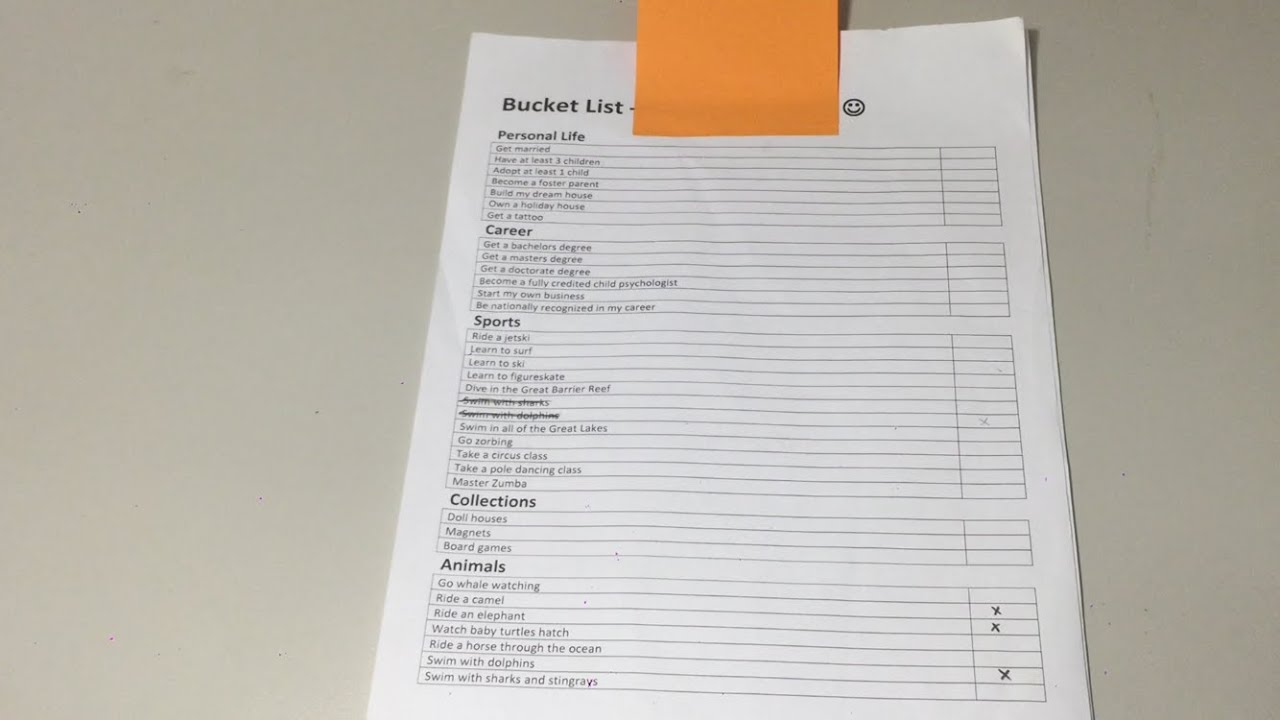 My Master Bucket List * Dreamweaver Life * - YouTube