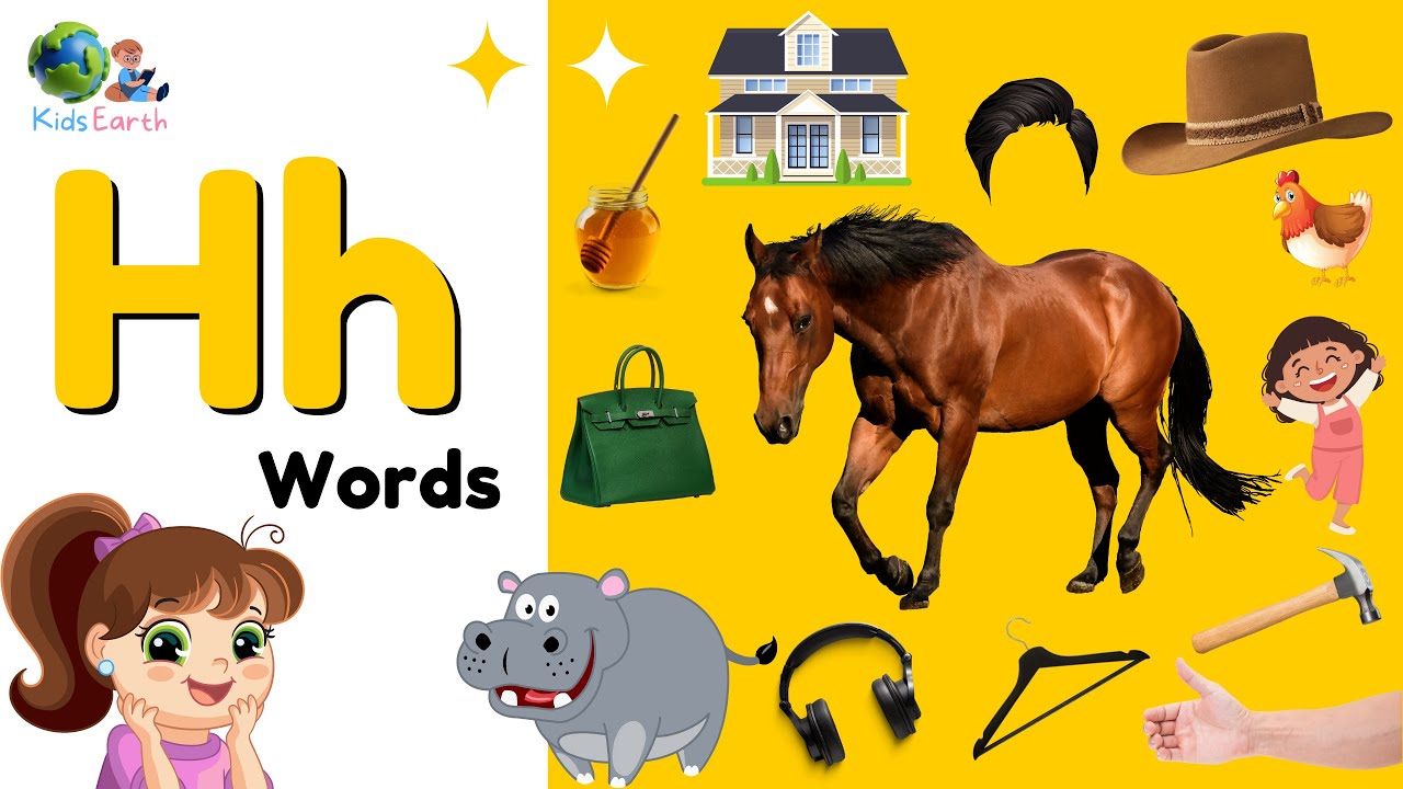 Words with H | Letter H | kids earth #Hh #words #letterabc # ...
