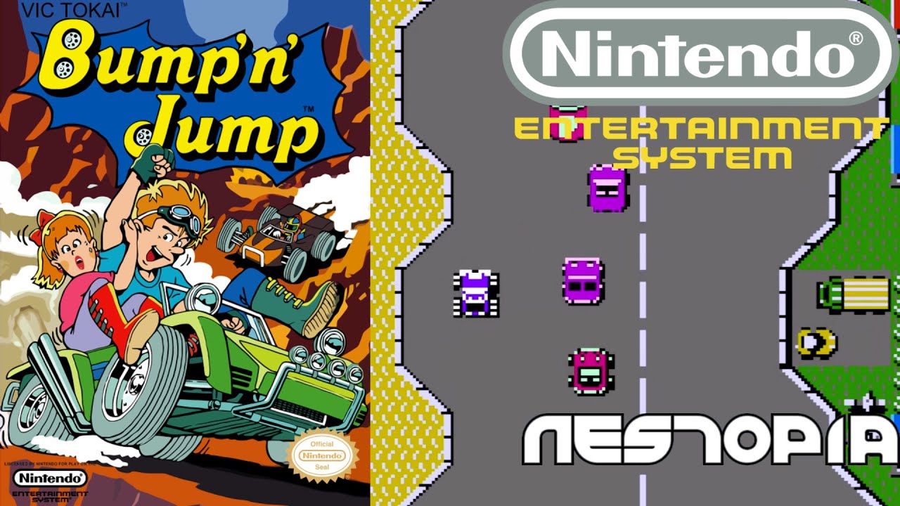 Bump 'n' Jump (1988) Nintendo Entertainment System (NES) Gameplay in HD ...