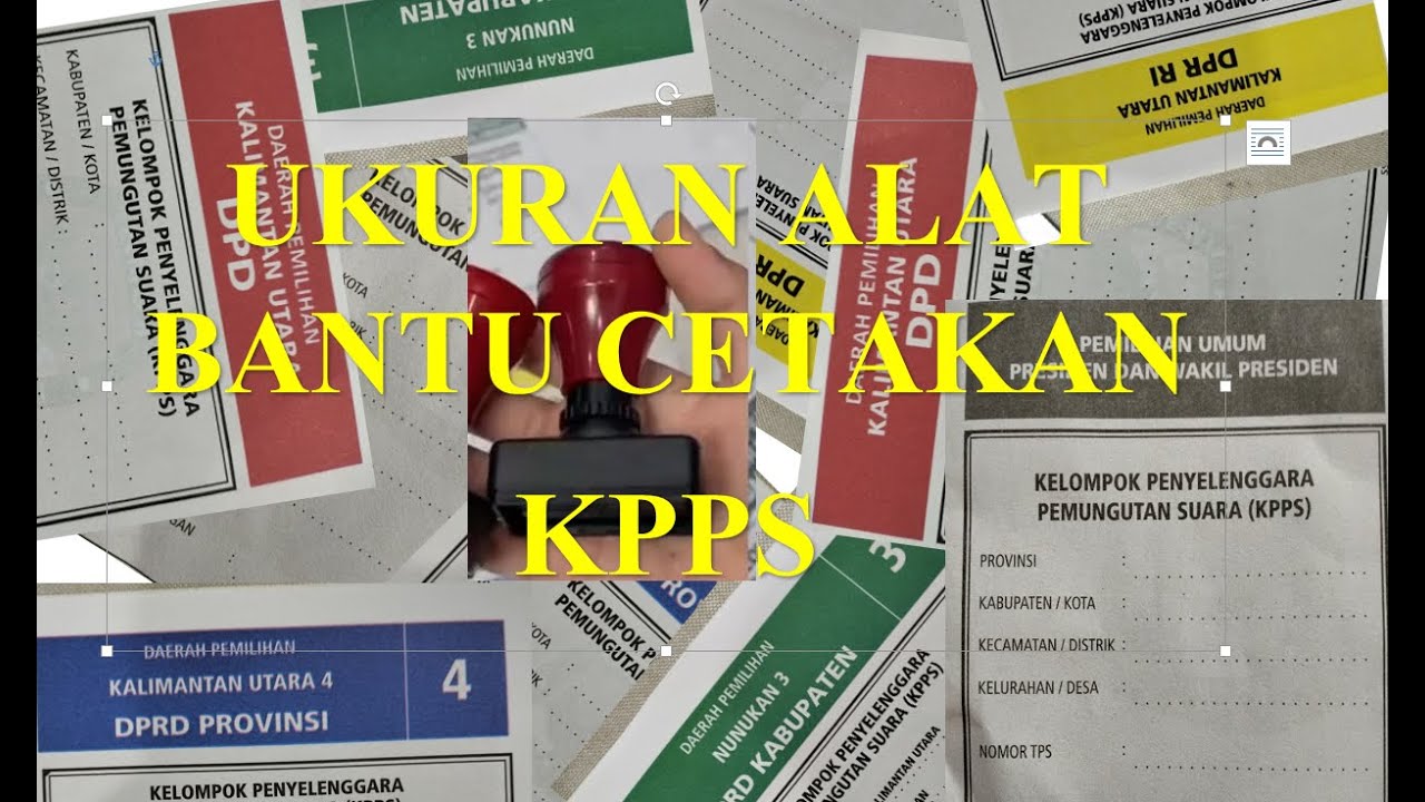 Ukuran Stempel Tulisan KPPS - YouTube