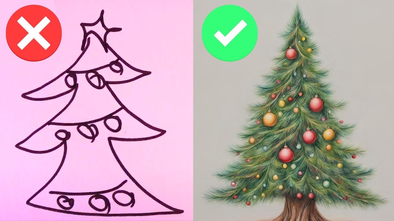 Christmas Art | Drawing For Beginners #art #diy - YouTube