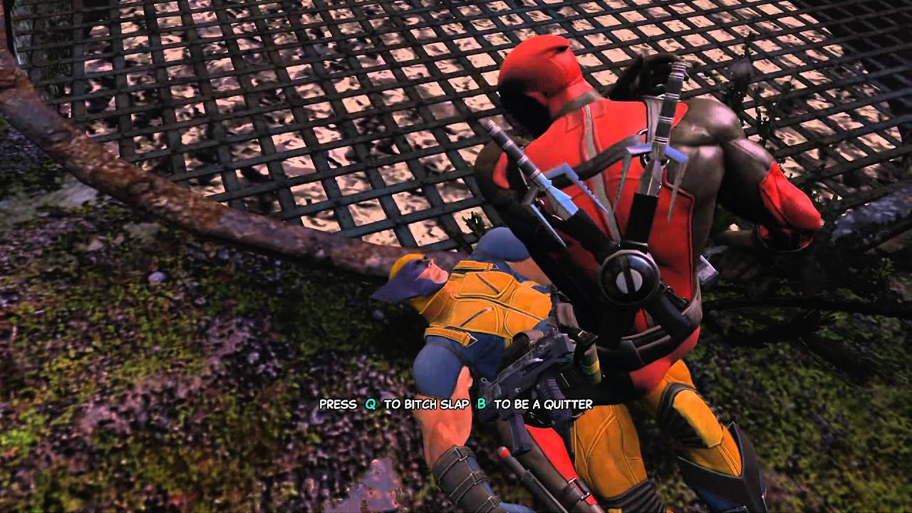 Slapping Wolverine - Deadpool Gameplay - YouTube