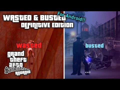 WASTED & BUSTED || GTA SA DEFINITIVE STYLE - GTA SA ANDROID - YouTube