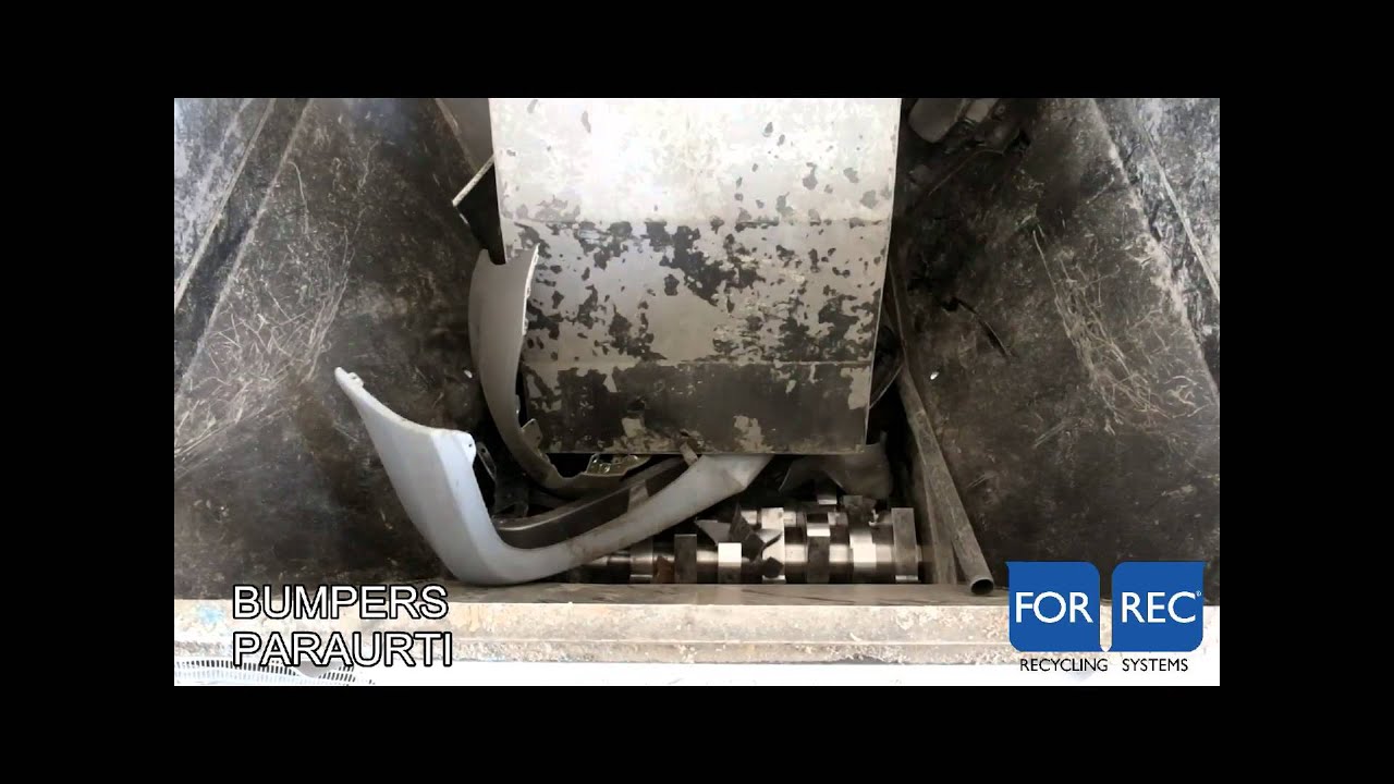 Recycling Machine for Plastic Bumpers: Four-shaft Shredders (TQ Series ...