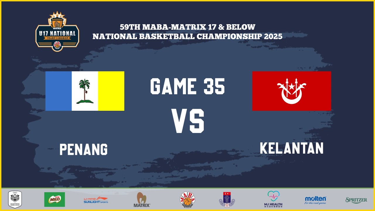 59TH MABA-MATRIX U17 2025 | COURT 1 | 5X5 | 4/6 0730 AM | GAME 35 ...