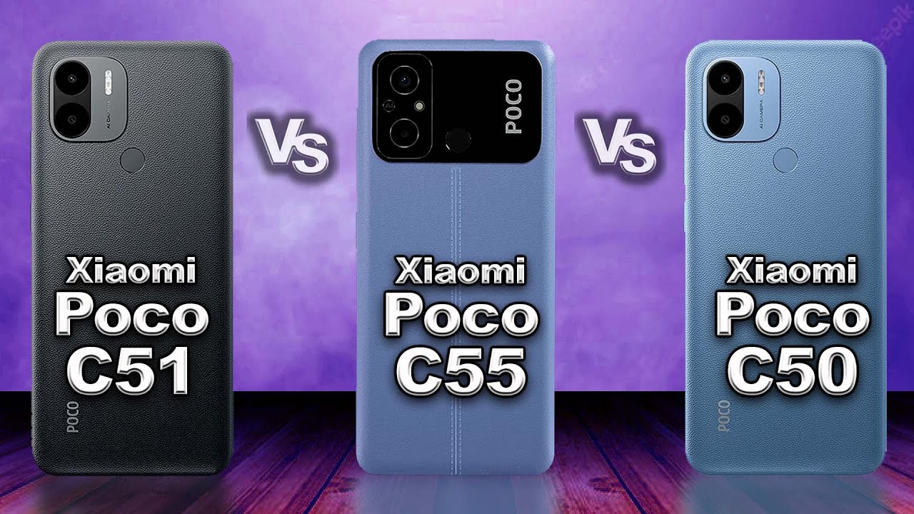 POCO C51 vs POCO C55 vs POCO C50 - YouTube