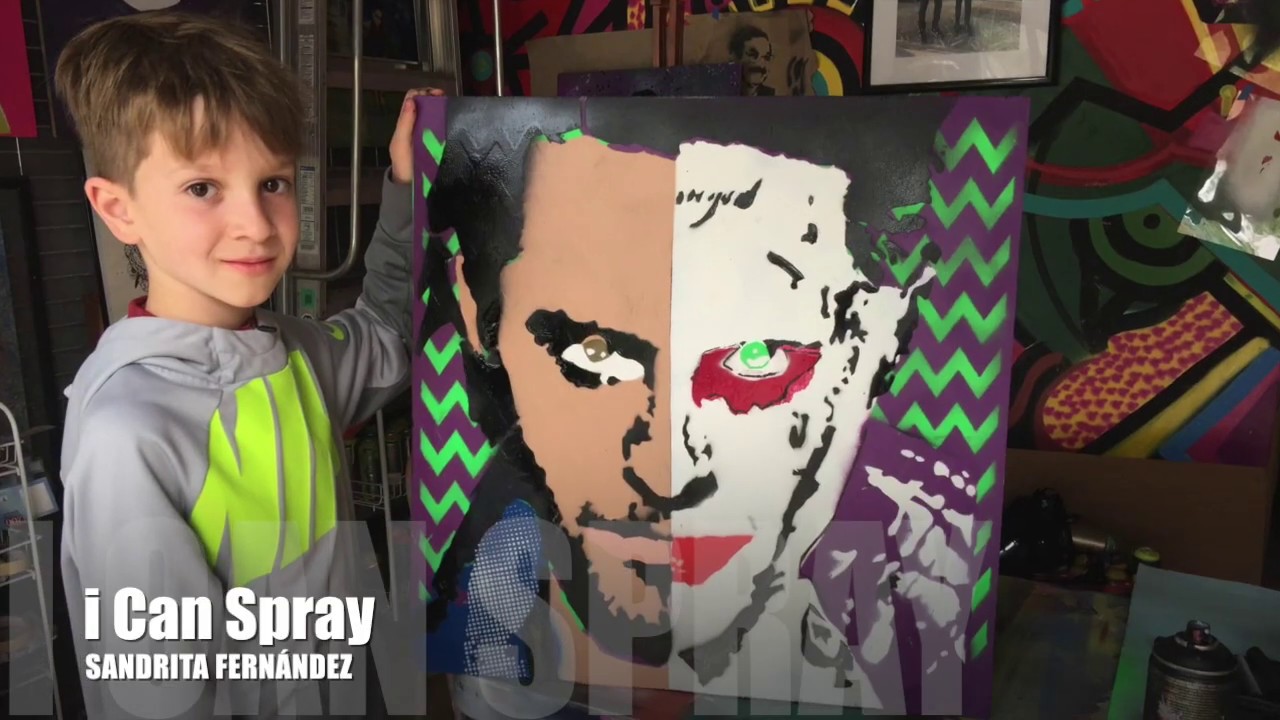 FRANK SALAZAR /JARED LETO JOKER / GRAFFITI ART CLASS - YouTube