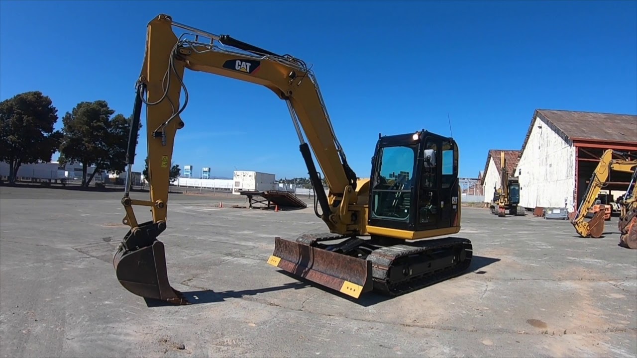 EXCAVATOR 2016 CAT 308E2 CR #0FJX06618 - YouTube