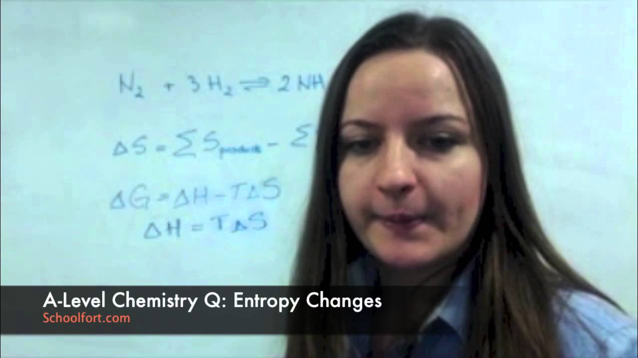 Entropy Changes | A Level Chemistry Question - YouTube