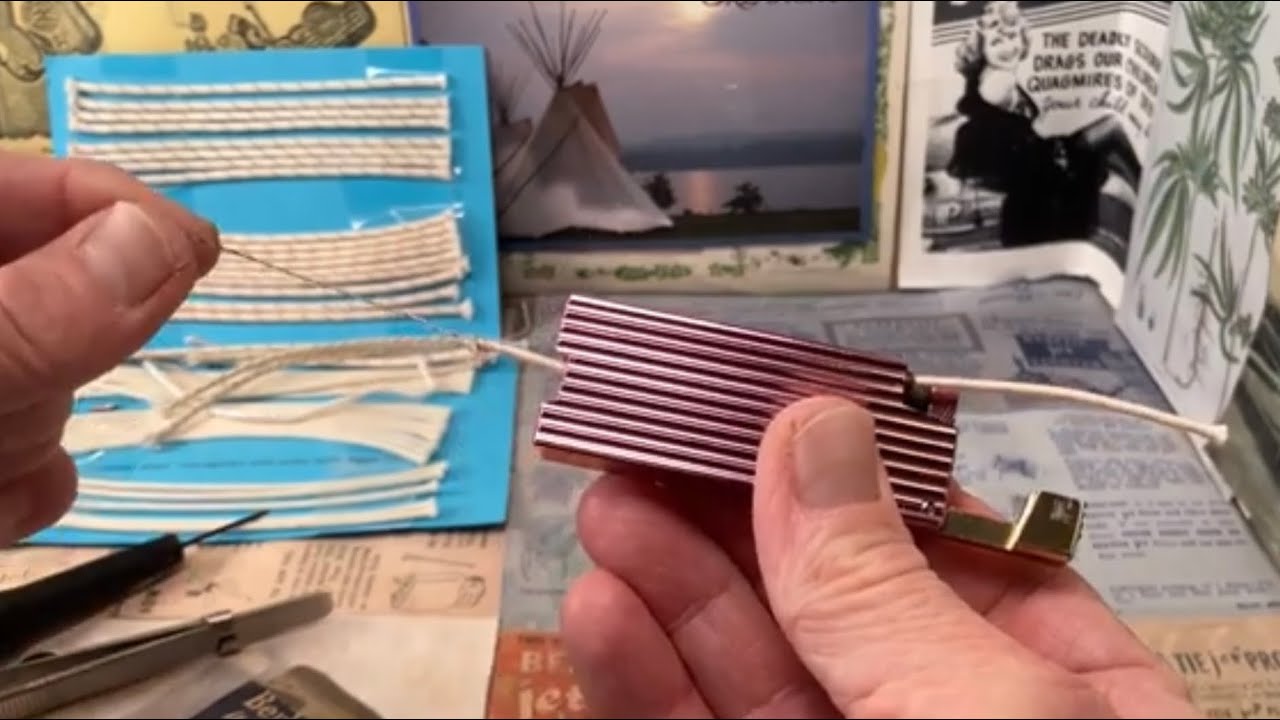 Installing A New Wick & Repacking The Original Wadding In A Vintage ...