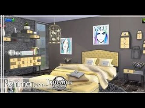 The Sims™ 4   Teenage room with bathroom!