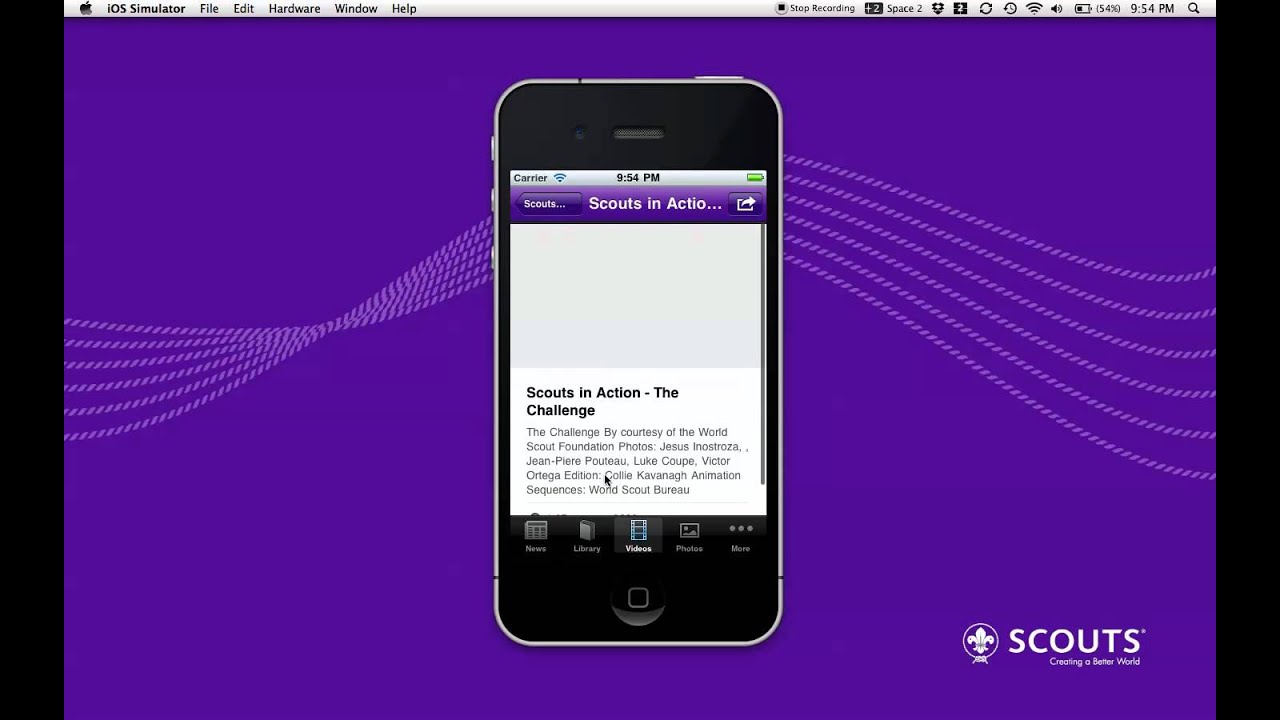 SCOUTS iphone App - YouTube