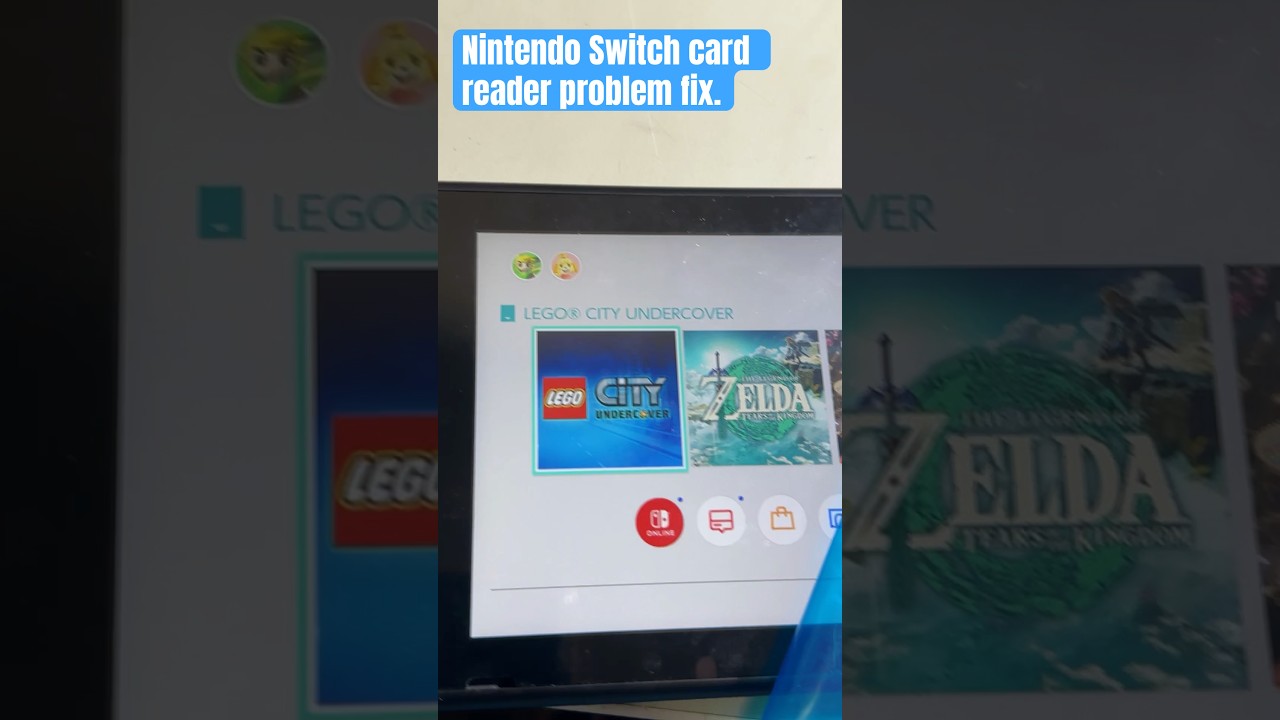 Nintendo Switch Card Reader Problem fix. - YouTube