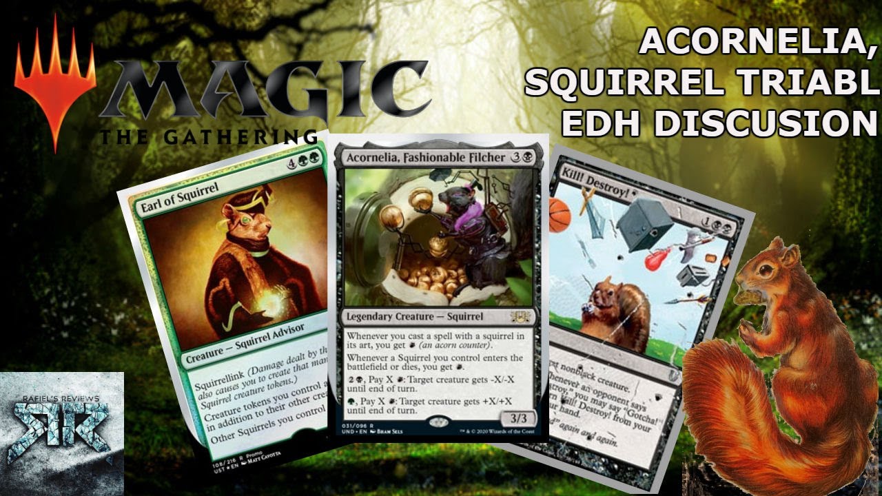 Magic the Gathering Acornelia, Fashionable Filcher Squirrel Tribal ...
