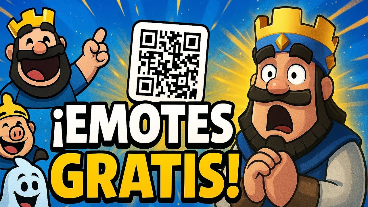 NUEVO EMOTE OCULTO GRATIS 🆓 CLASH ROYALE QR - YouTube
