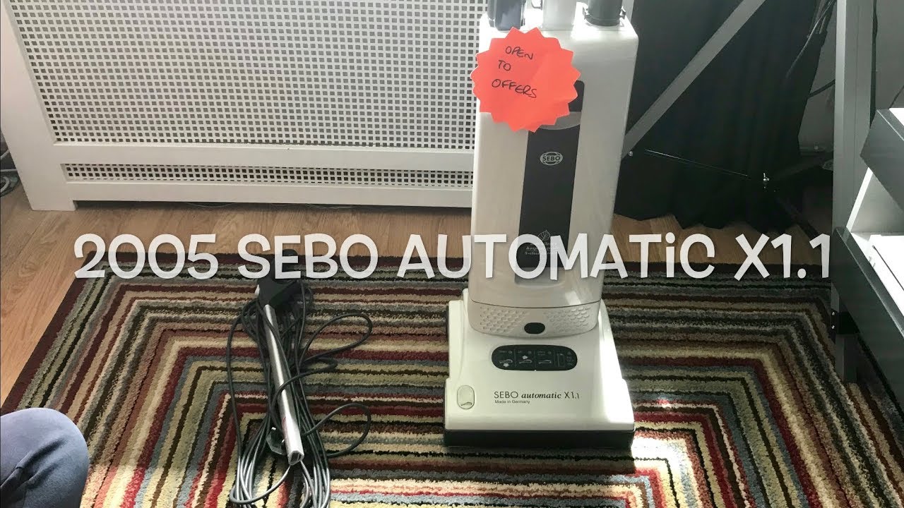 2005 Sebo Automatic X1.1 Vacuum Cleaner boot sale find - YouTube