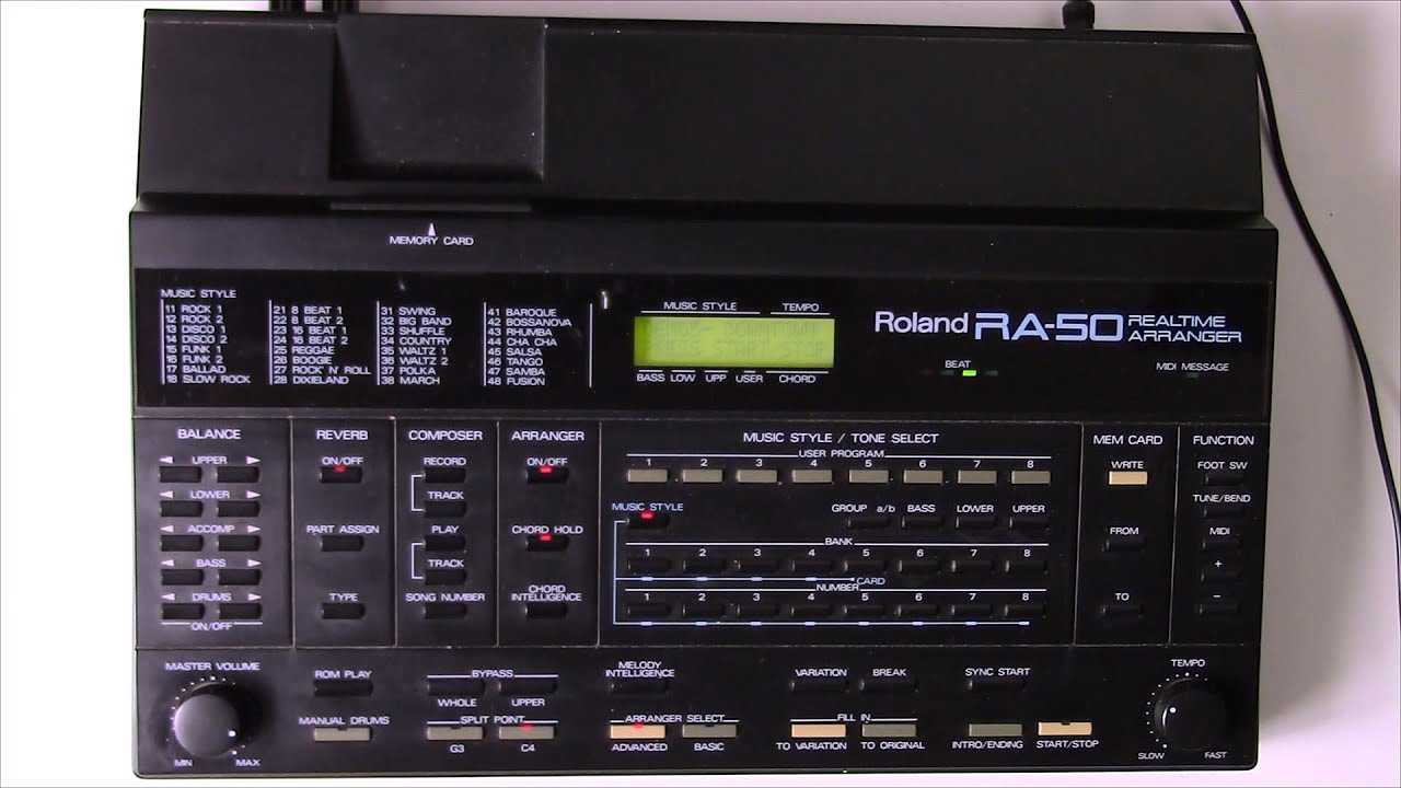 Roland RA-50 Demos 2 - YouTube