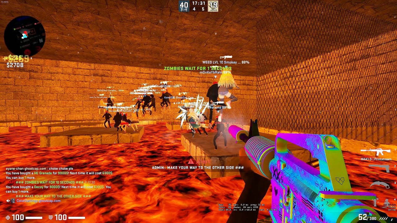 CSGO ZOMBIE ESCAPE ze_crazy_escape_v6_1 All Stages On Ghostcap - YouTube