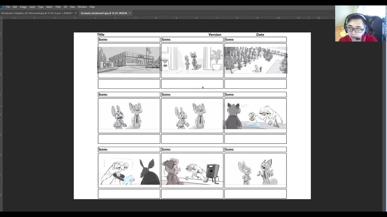 Making Storyboards, Exporting Storyboard panels into 2D Animatics ...