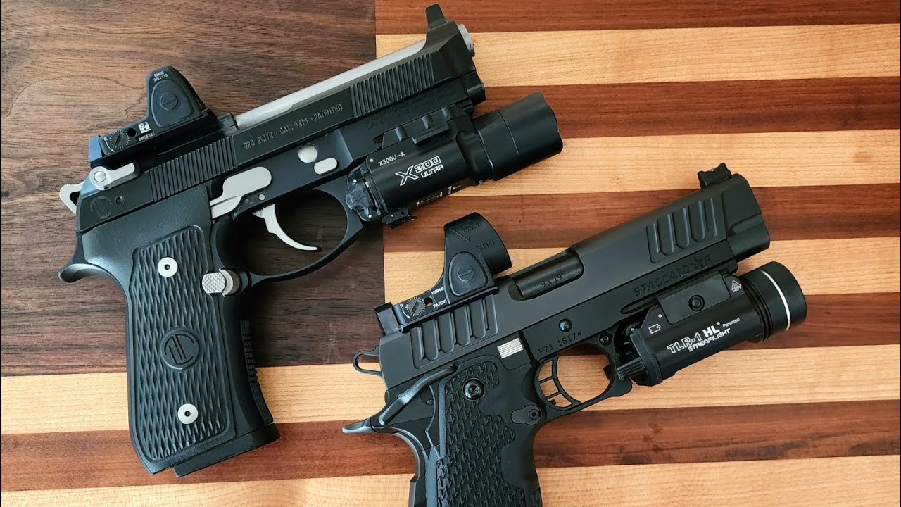 Staccato P vs. Beretta 92G by Langdon Tactical (Centurion) - YouTube
