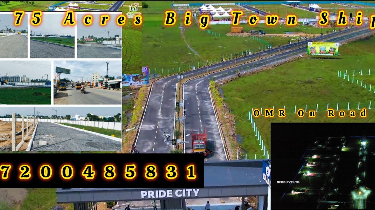 OMR On Road 75 Acres Big TownShip| Low Budget Premium Township| DTCP ...